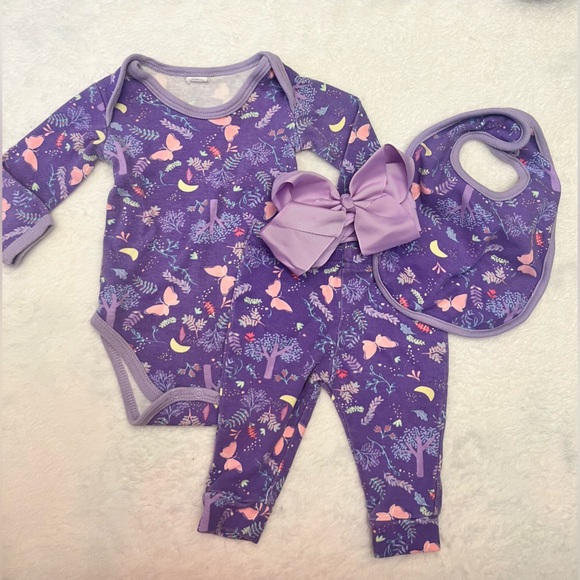 Matching Sets | Baby Girl Purple Butterfly 5 Piece Set | Poshmark